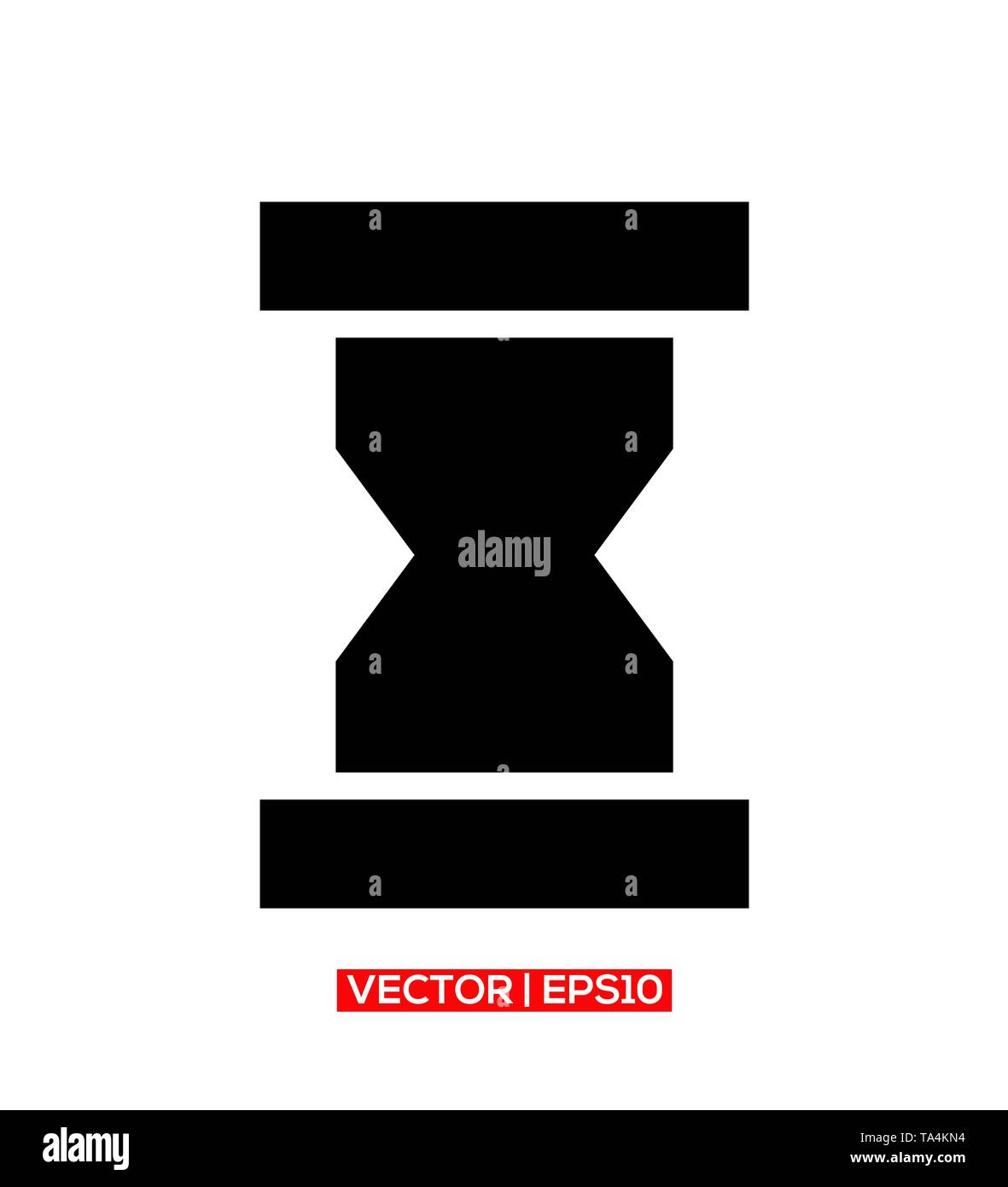 hourglass Icon Vector Illustration. Editable stroke and color Stock ...