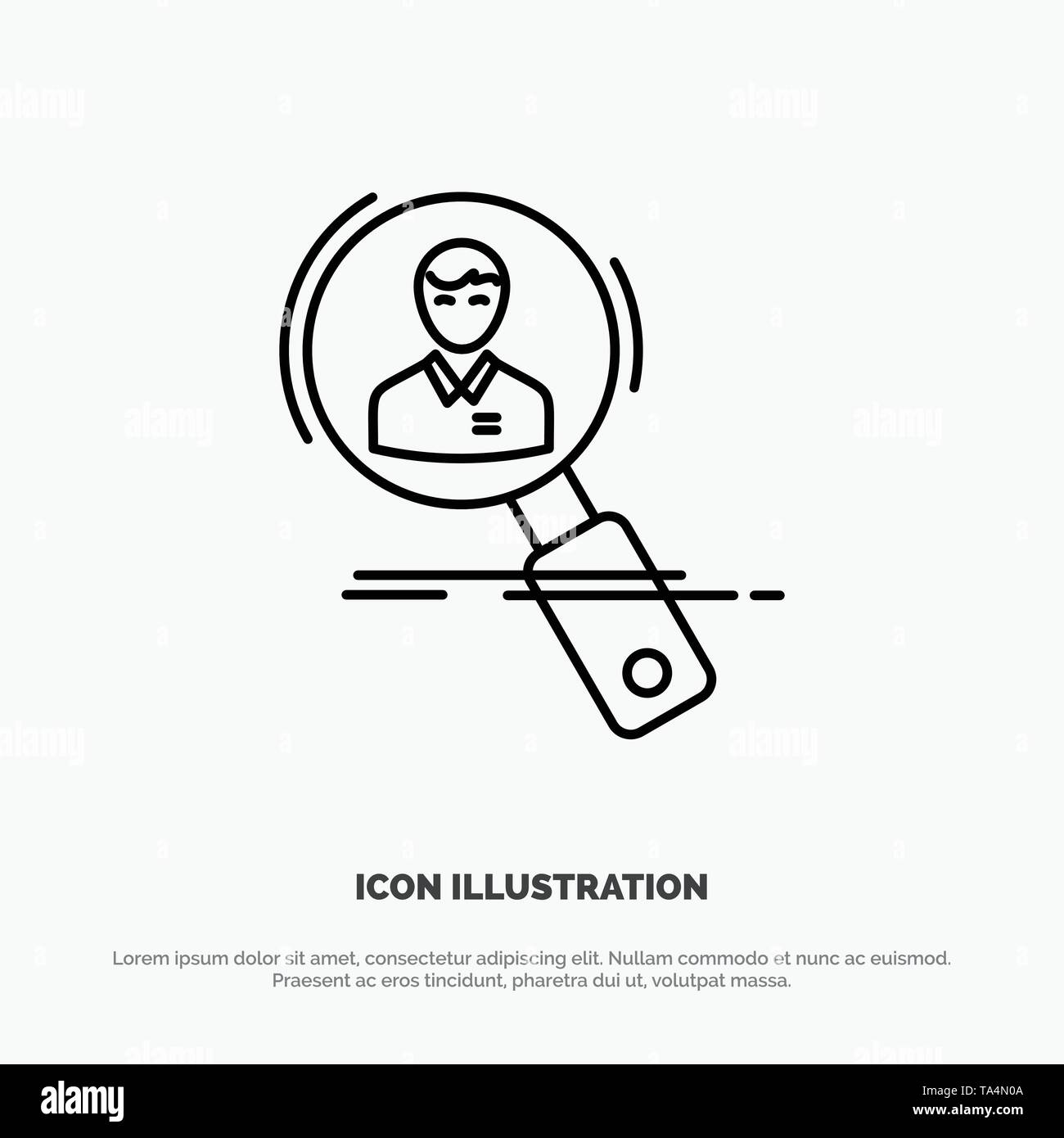 Employee hunting Stock Vector Images - Alamy