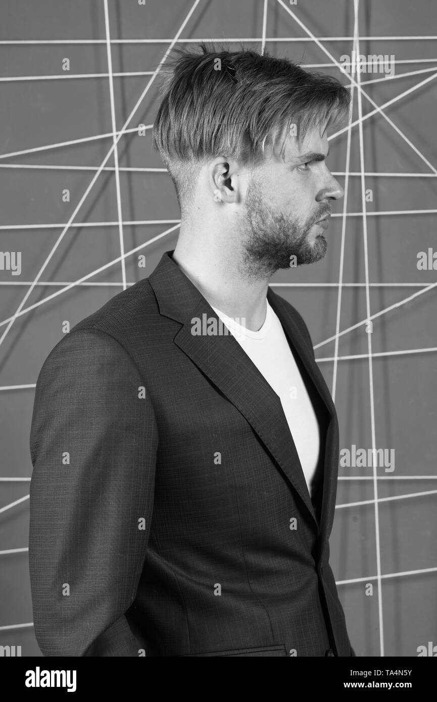 Manager dress code. Man well groomed manager wear elegant formal suit ...