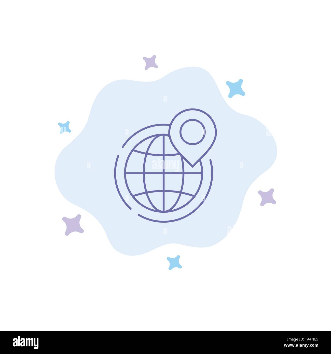 North atlantic on globe Stock Vector Images - Alamy