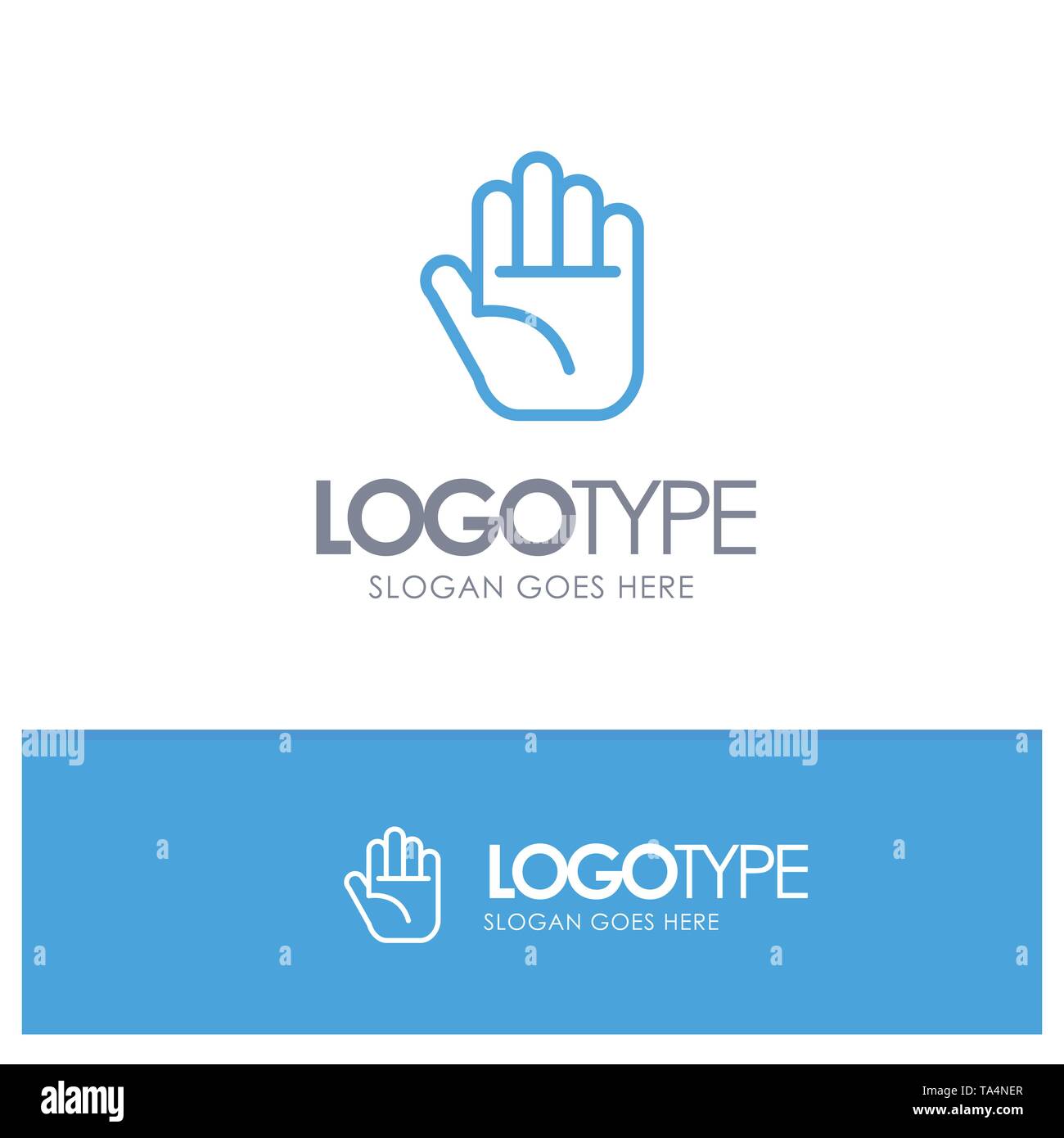 Concept stop technology man Stock Vector Images - Alamy