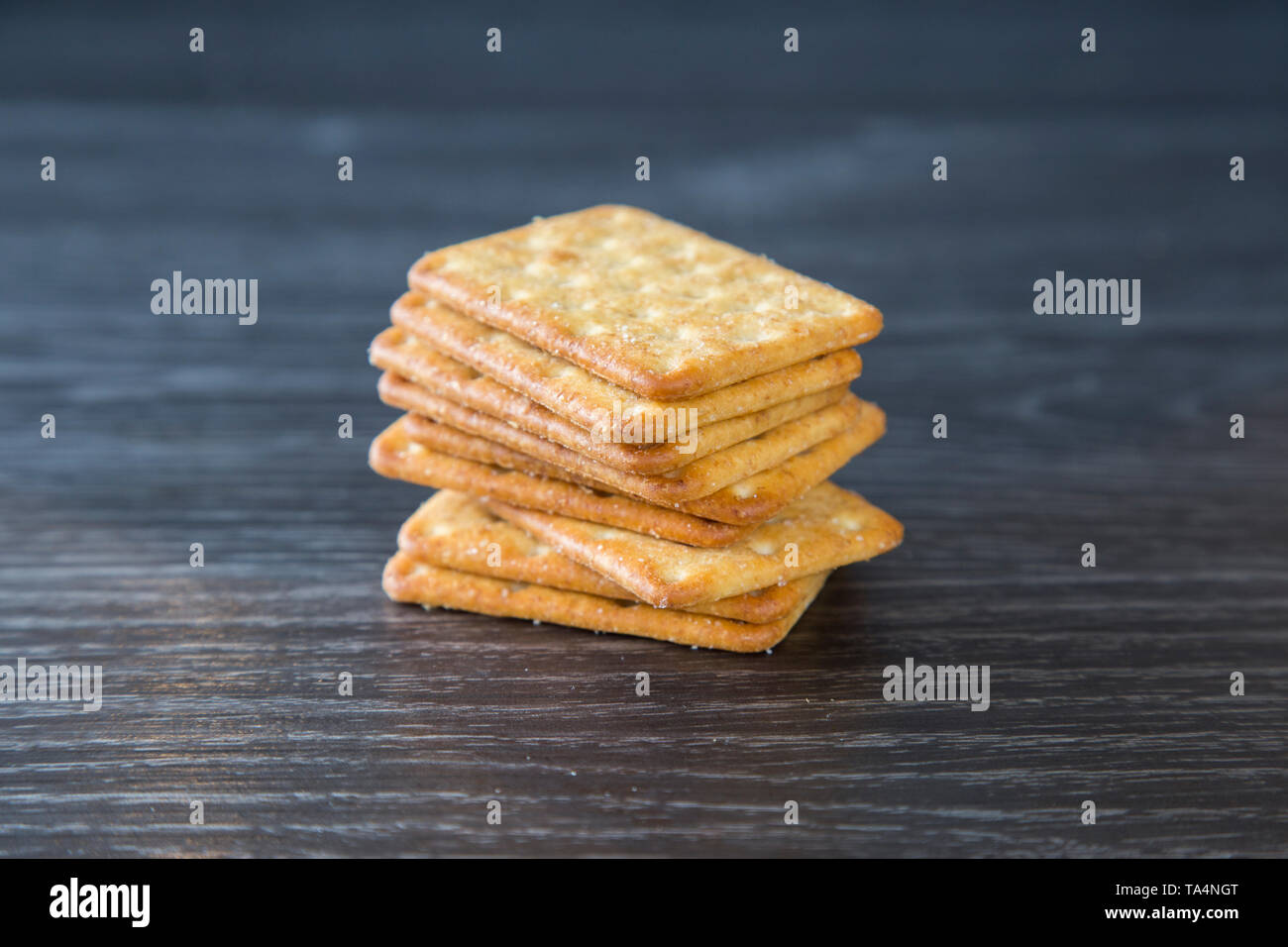 Tower of crackers waiting to be eaten with cheese and crackers as part ...