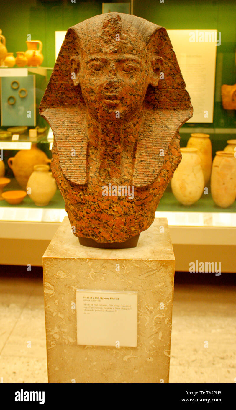 Head Of A Pharaoh From The British Museum Collection Stock Photo - Alamy