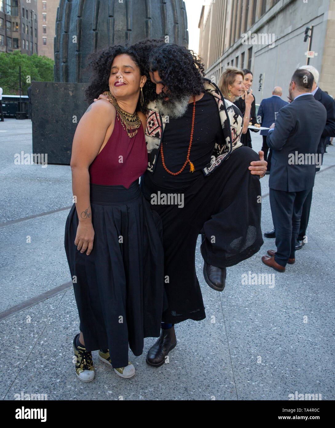 New York, NY - May 21, 2019: Awilda Rodriguez-Lora and Antonio Ramos ...