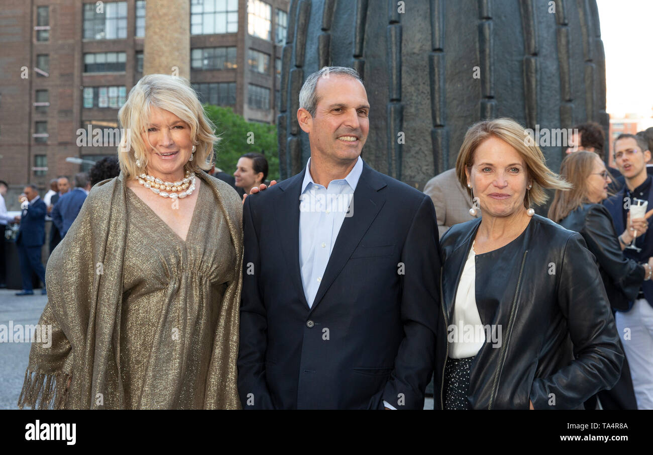 New York, NY - May 21, 2019: Martha Stewart, John Molner and Katie ...