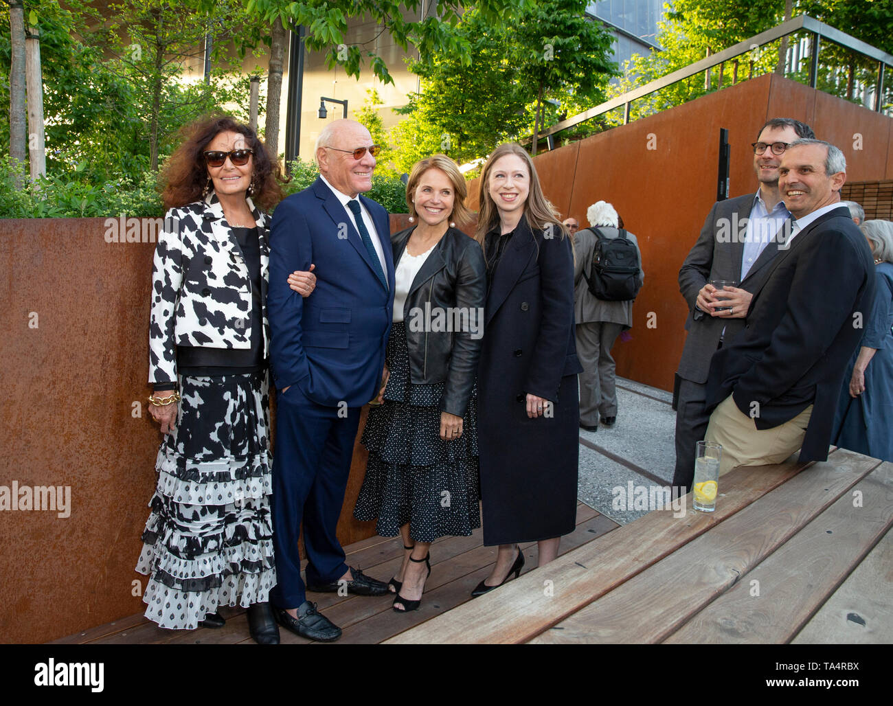 New York, NY - May 21, 2019: Diane Von Furstenberg, Barry Diller, Katie ...