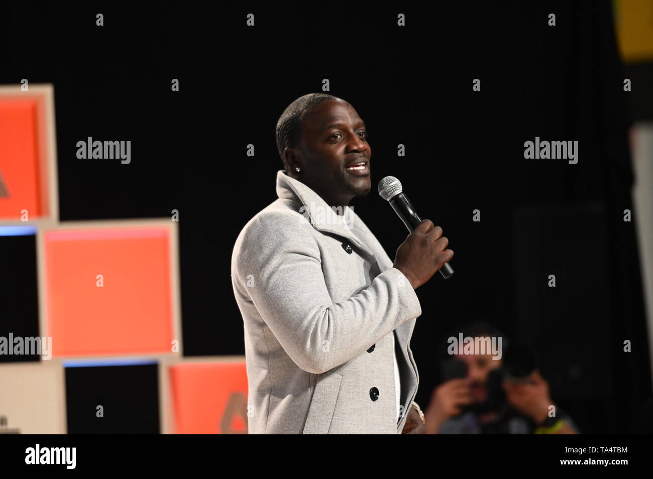 Toronto , Canada - 21 May 2019; Akon, Global artist & Akoin chairman ...