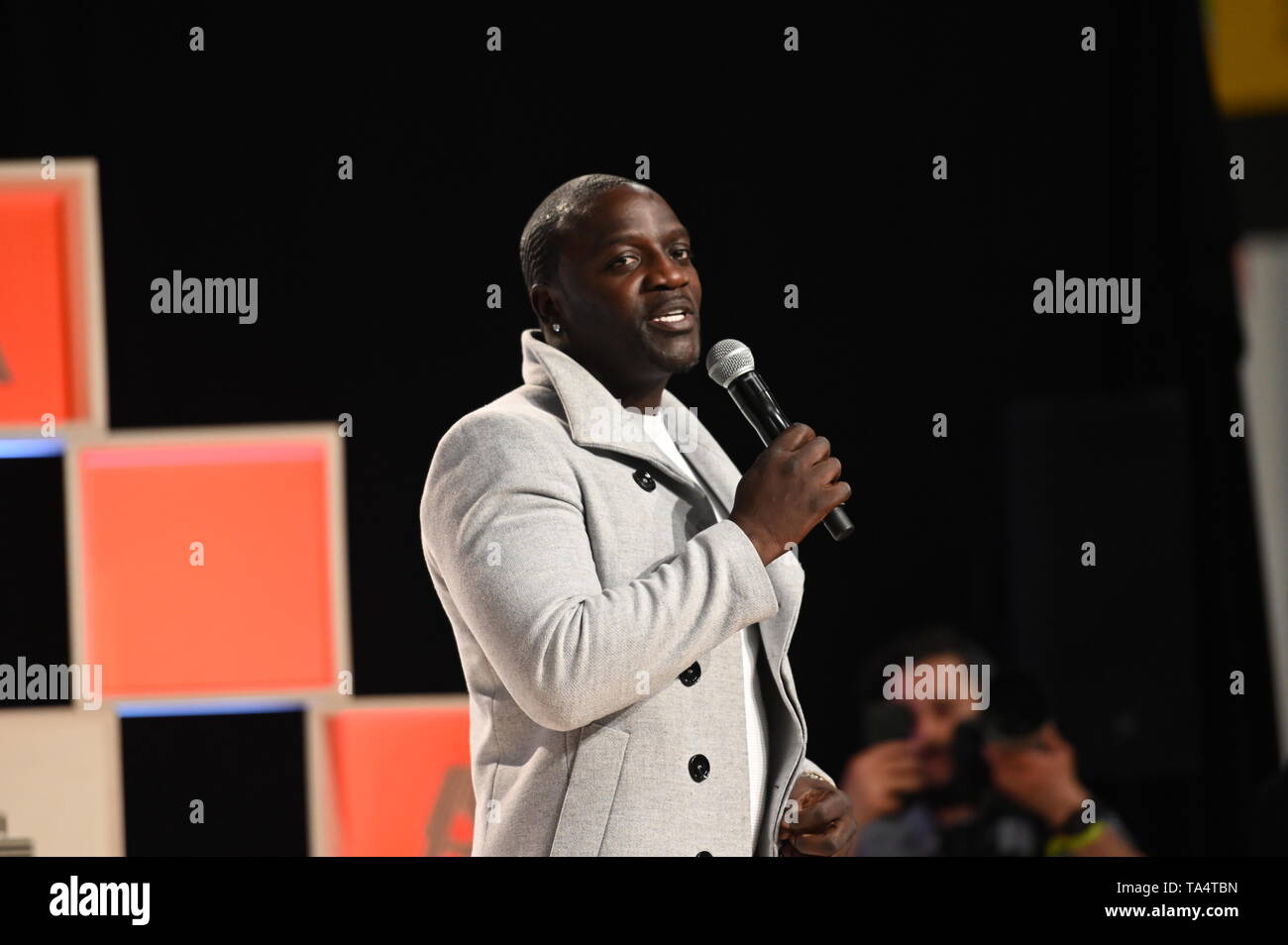 Toronto , Canada - 21 May 2019; Akon, Global artist & Akoin chairman ...