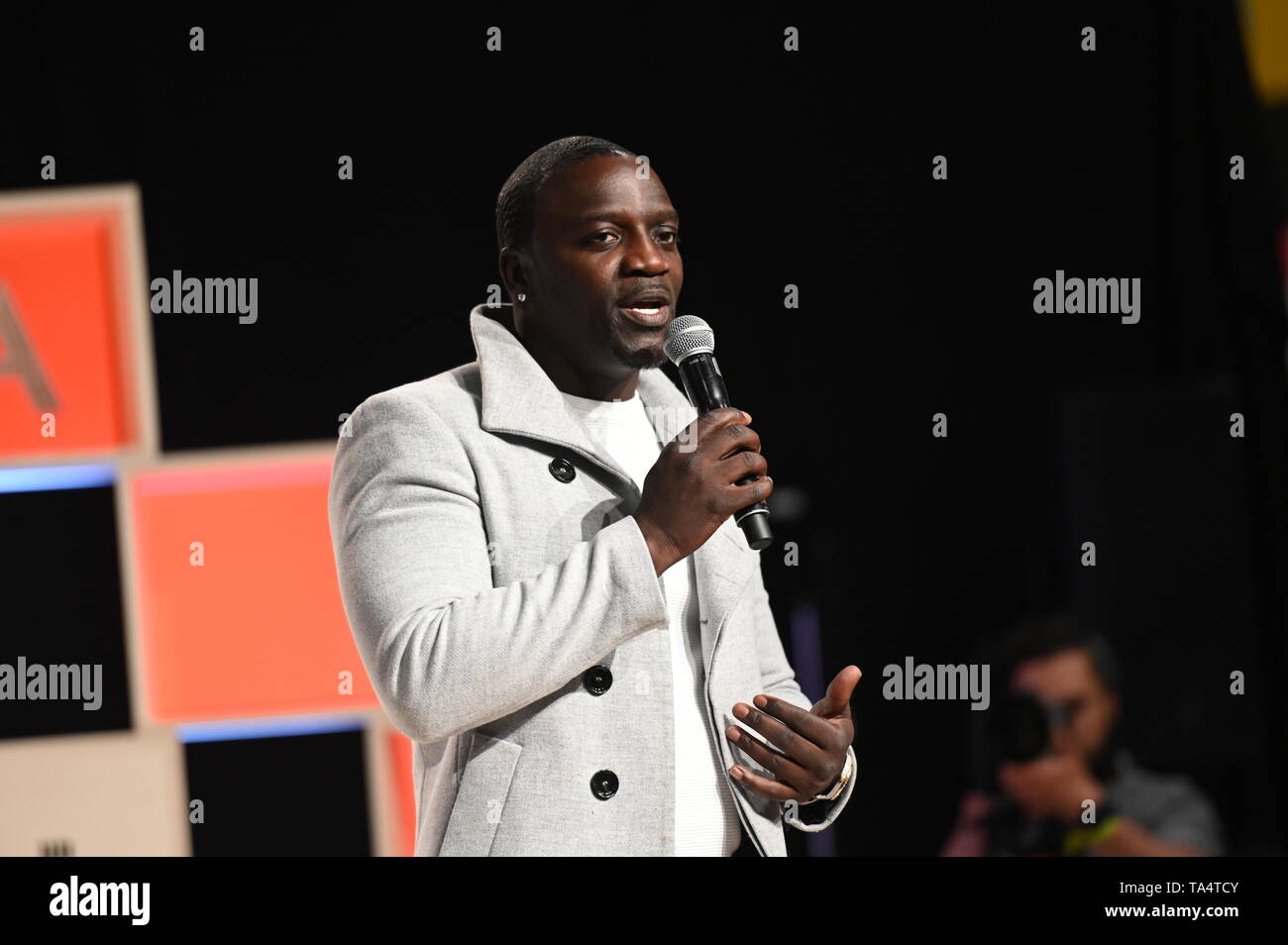 Toronto , Canada - 21 May 2019; Akon, Global artist & Akoin chairman ...