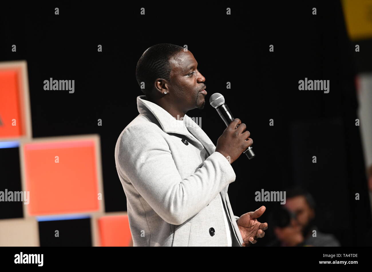 Toronto , Canada - 21 May 2019; Akon, Global artist & Akoin chairman ...