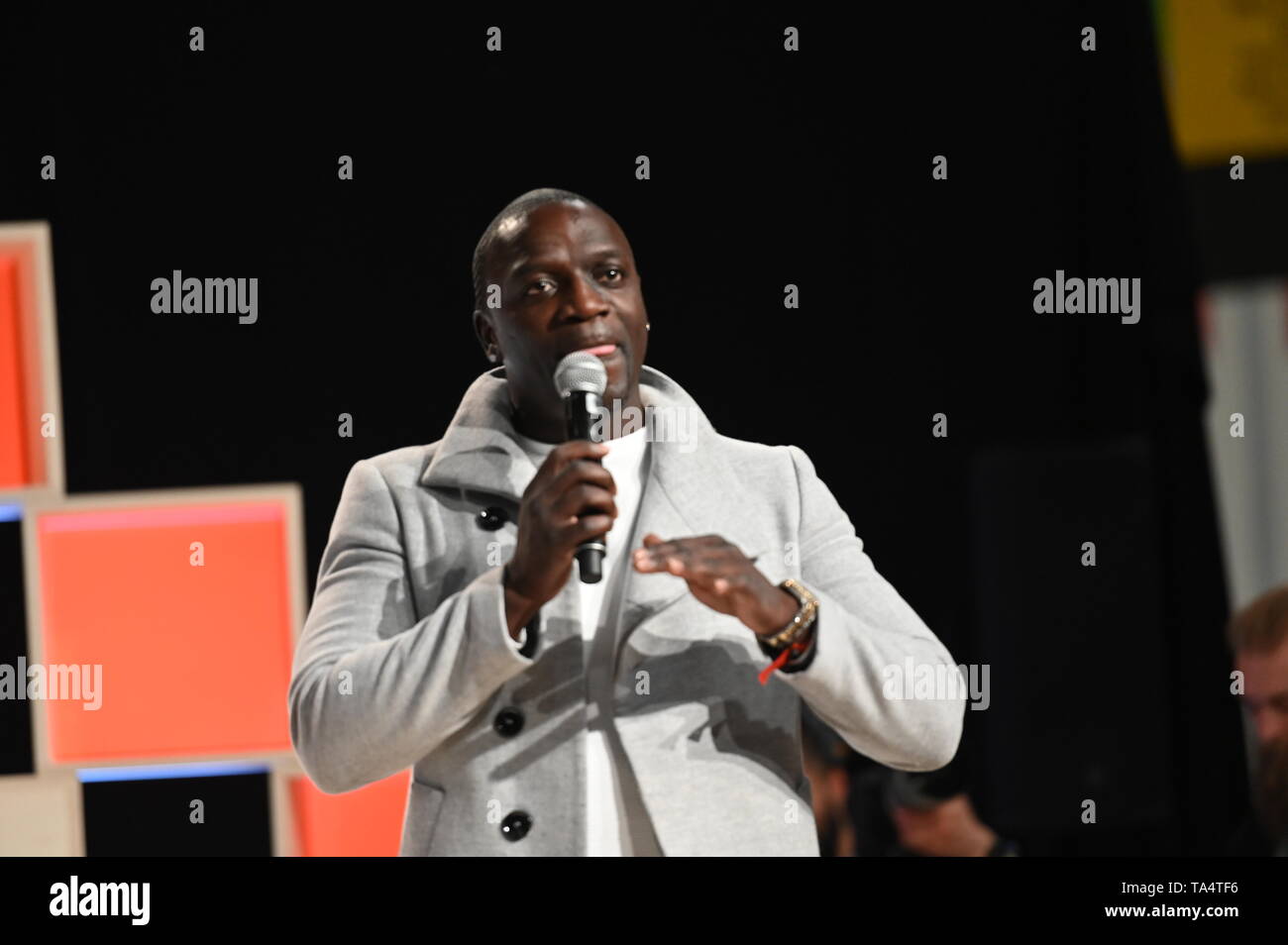 Toronto , Canada - 21 May 2019; Akon, Global artist & Akoin chairman ...
