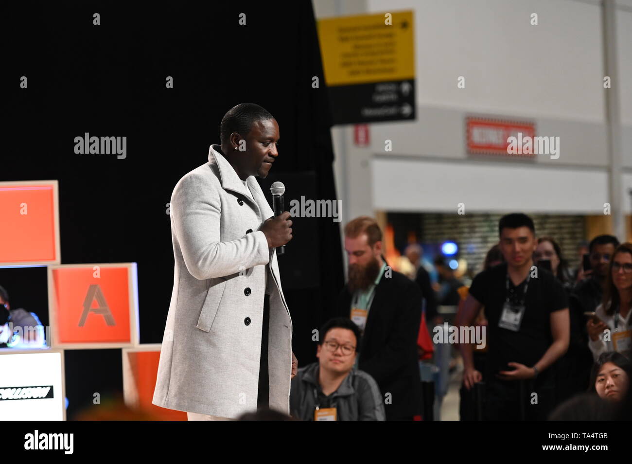 Toronto , Canada - 21 May 2019; Akon, Global artist & Akoin chairman ...