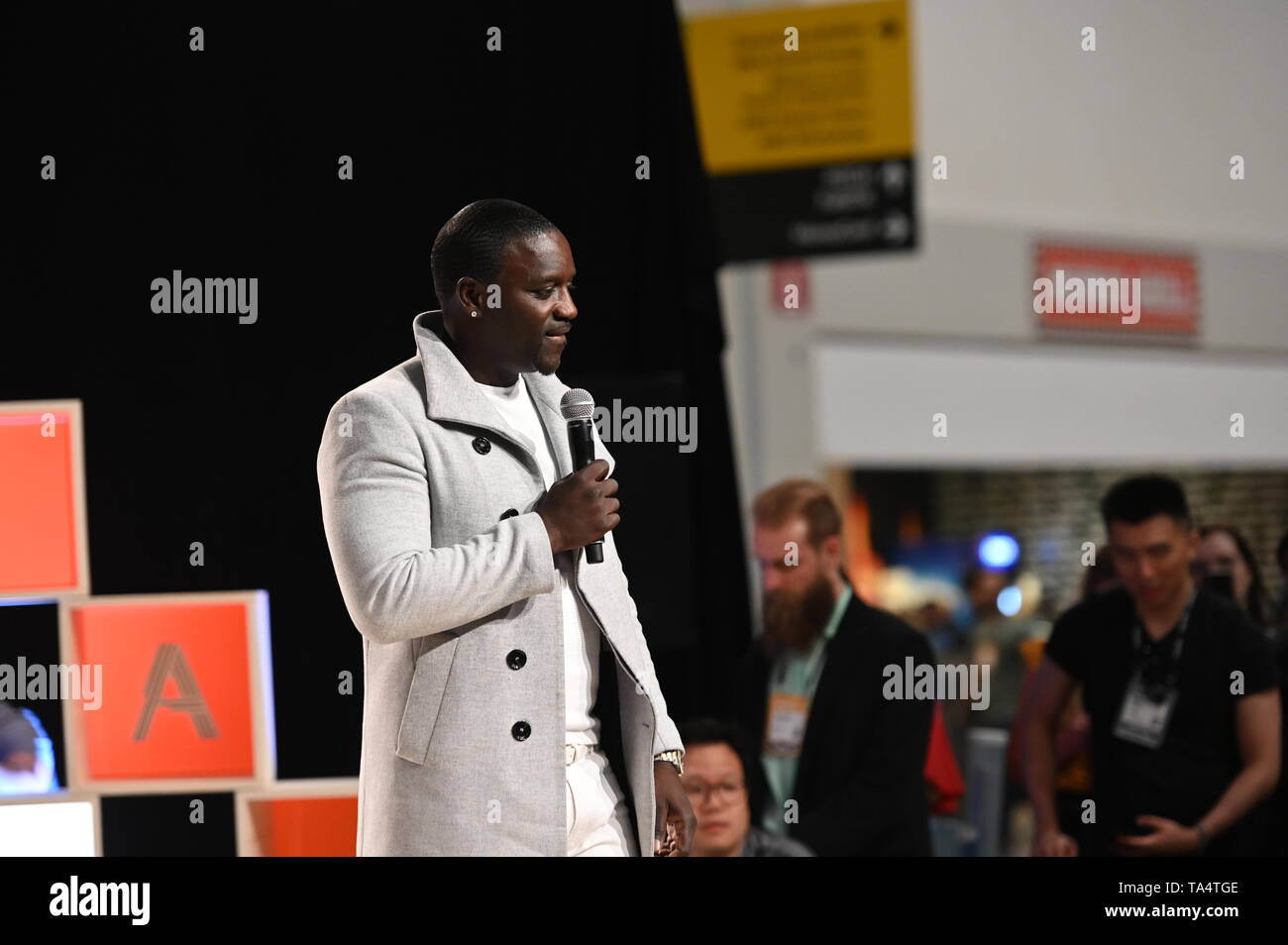 Toronto , Canada - 21 May 2019; Akon, Global artist & Akoin chairman ...