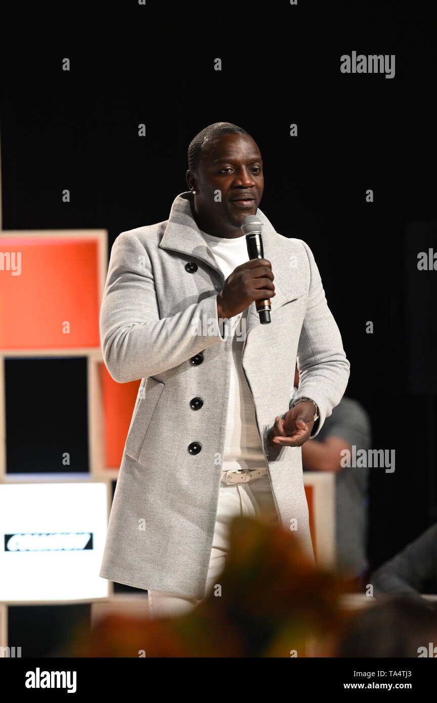 Toronto , Canada - 21 May 2019; Akon, Global artist & Akoin chairman ...