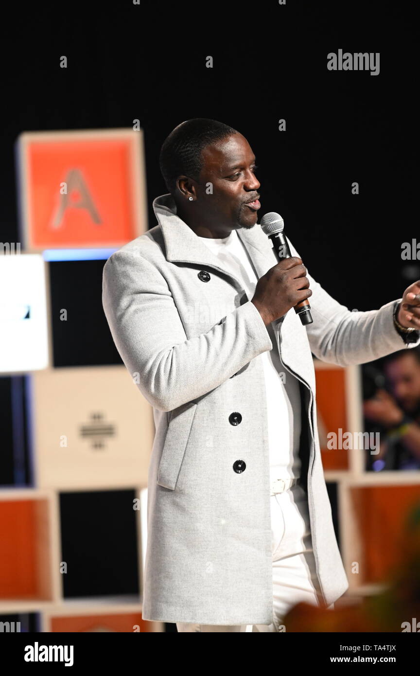 Toronto , Canada - 21 May 2019; Akon, Global artist & Akoin chairman ...