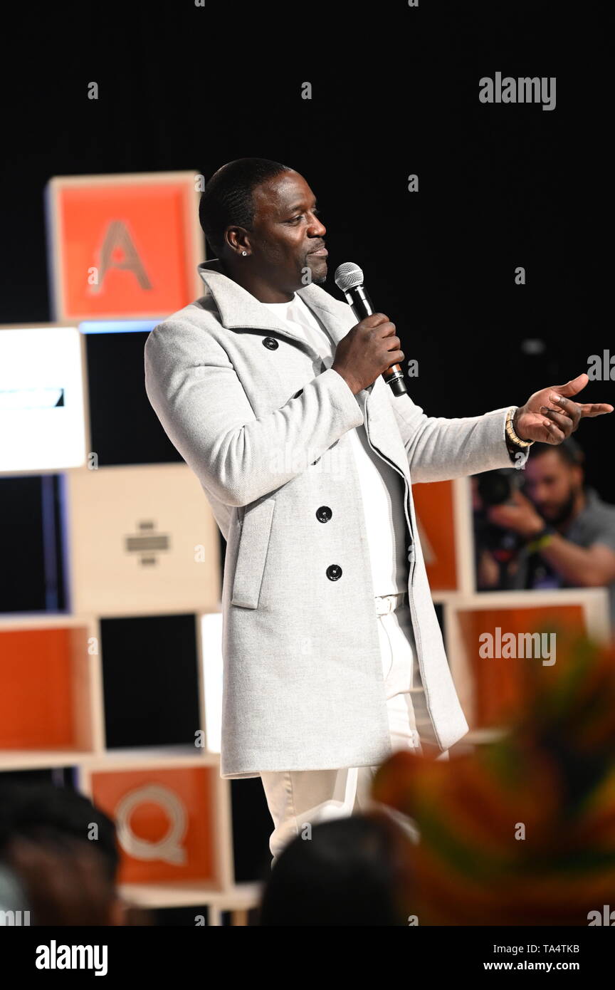 Toronto , Canada - 21 May 2019; Akon, Global artist & Akoin chairman ...