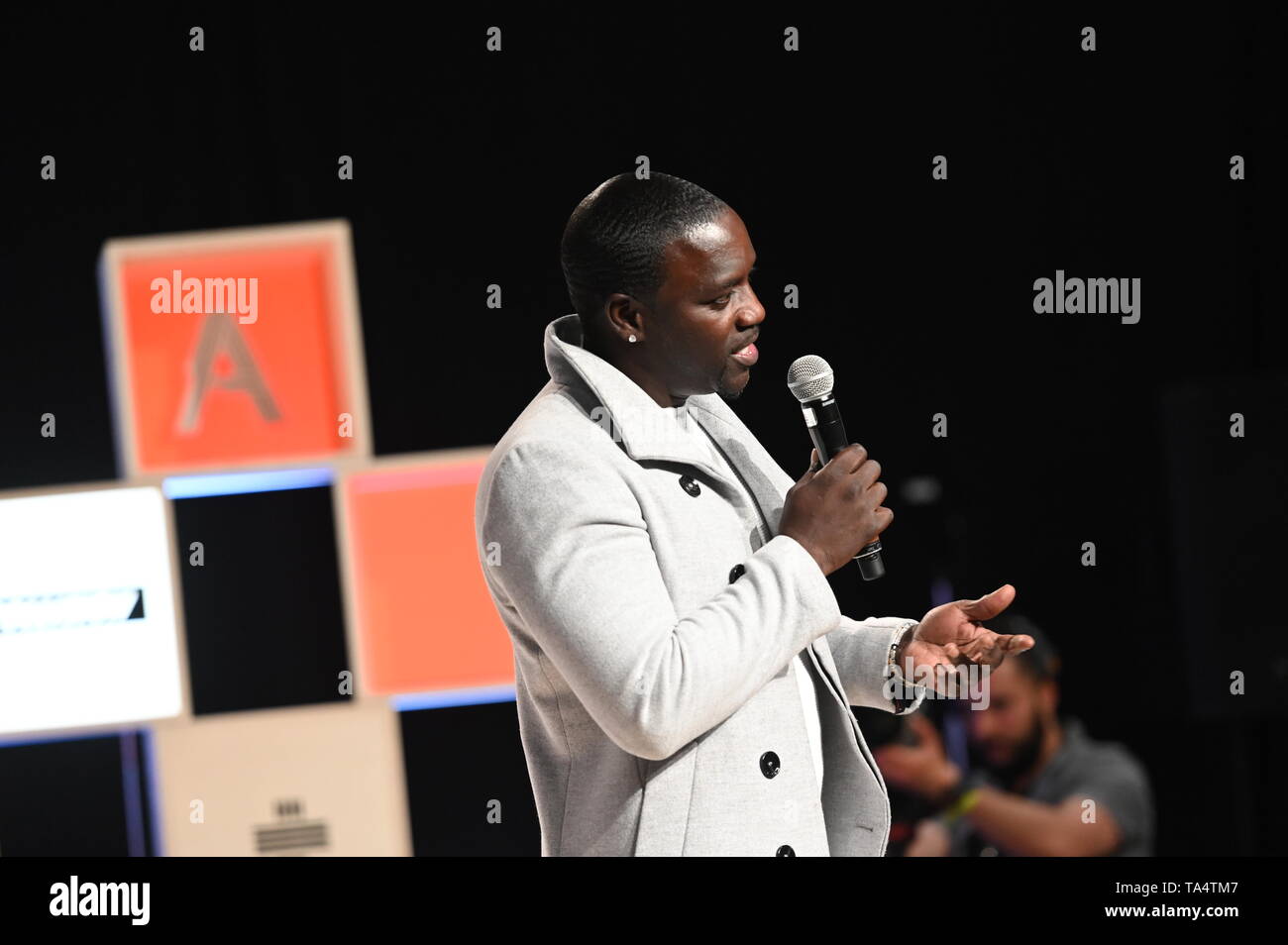 Toronto , Canada - 21 May 2019; Akon, Global artist & Akoin chairman ...