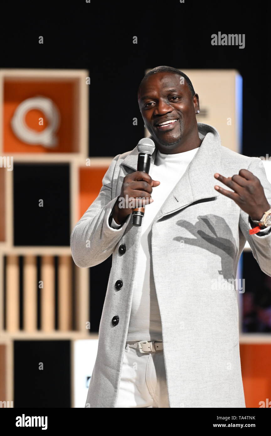 Toronto , Canada - 21 May 2019; Akon, Global artist & Akoin chairman ...