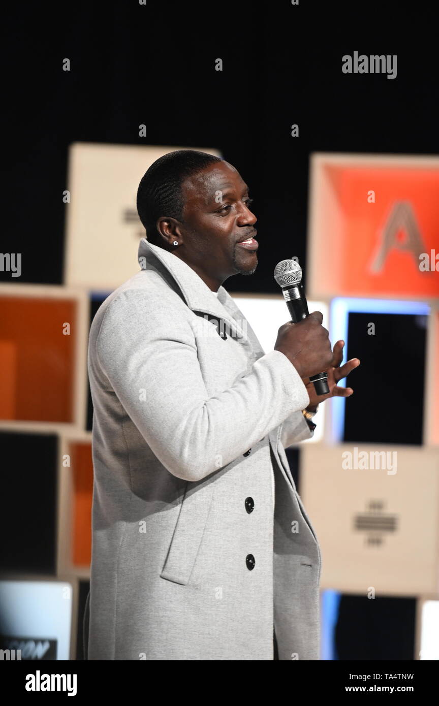 Toronto , Canada - 21 May 2019; Akon, Global artist & Akoin chairman ...