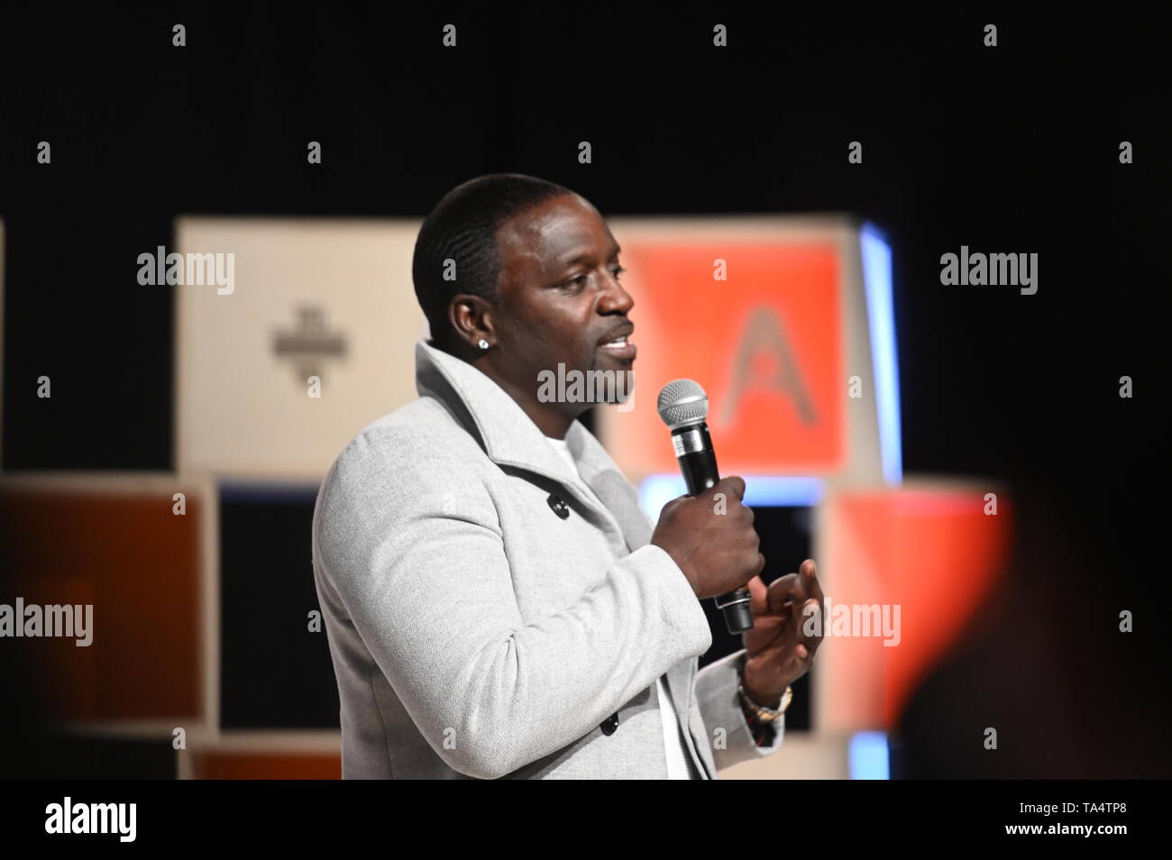 Toronto , Canada - 21 May 2019; Akon, Global artist & Akoin chairman ...
