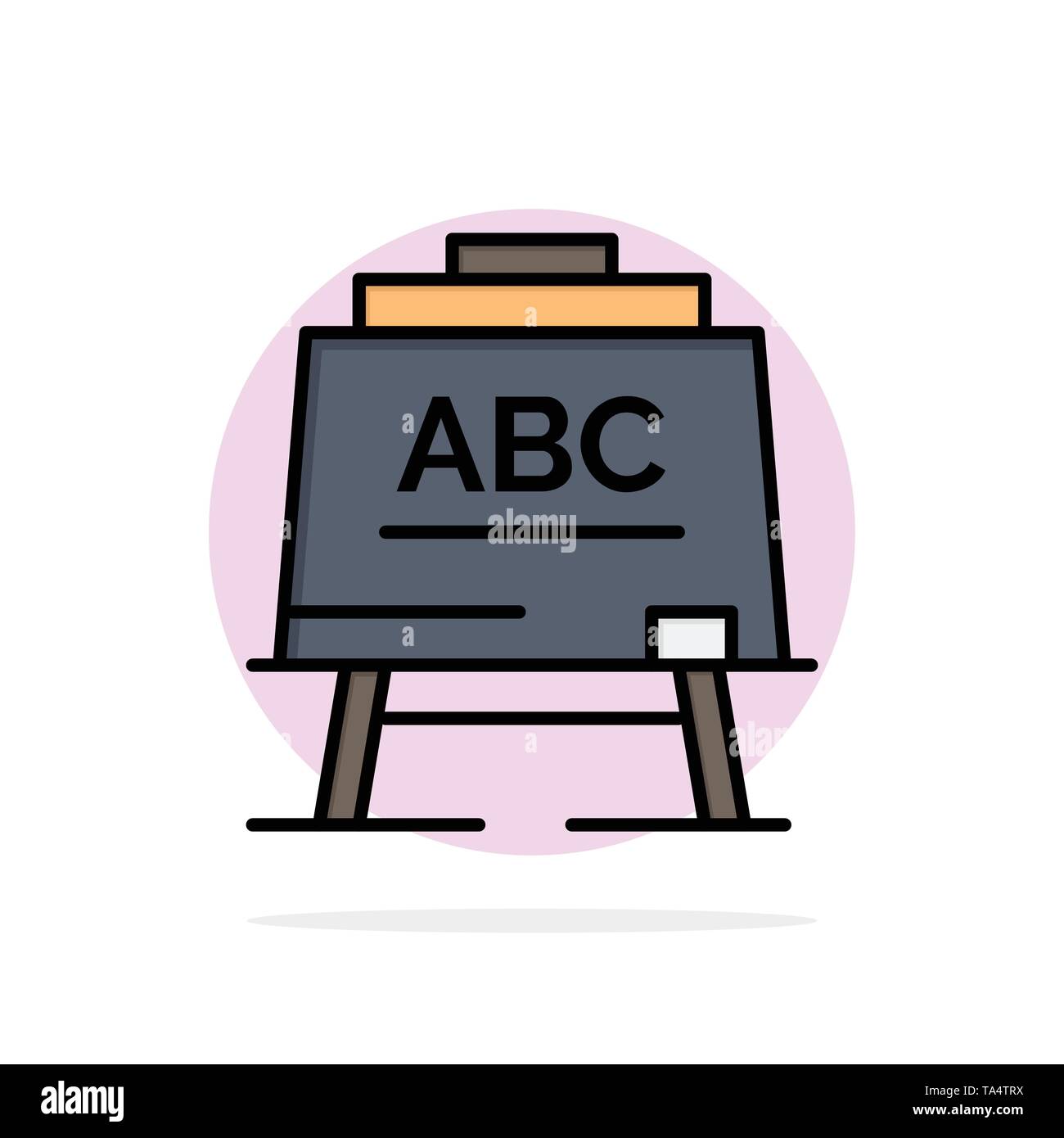 Learning, Teacher, Abc, Board Abstract Circle Background Flat color ...