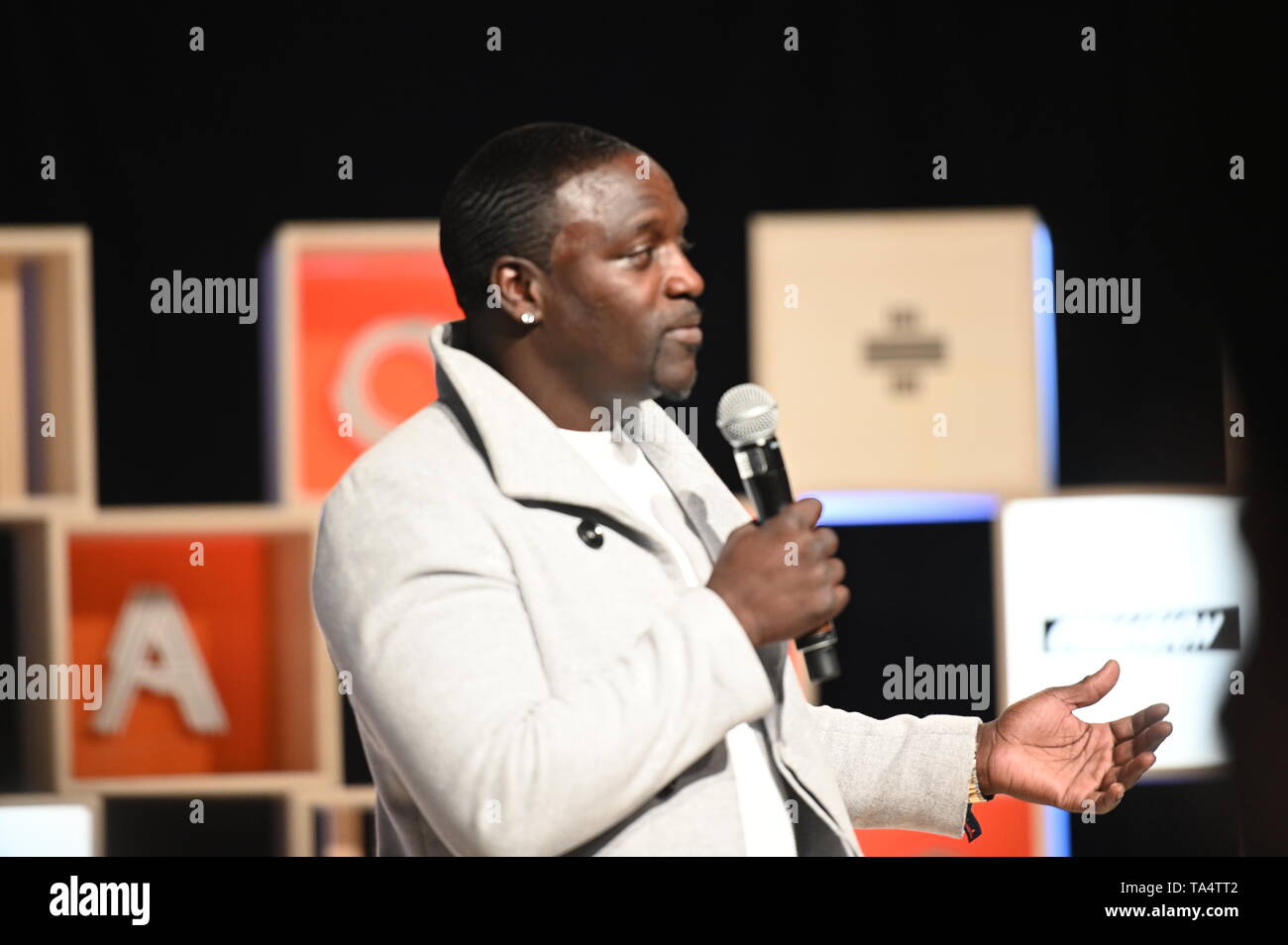 Toronto , Canada - 21 May 2019; Akon, Global artist & Akoin chairman ...