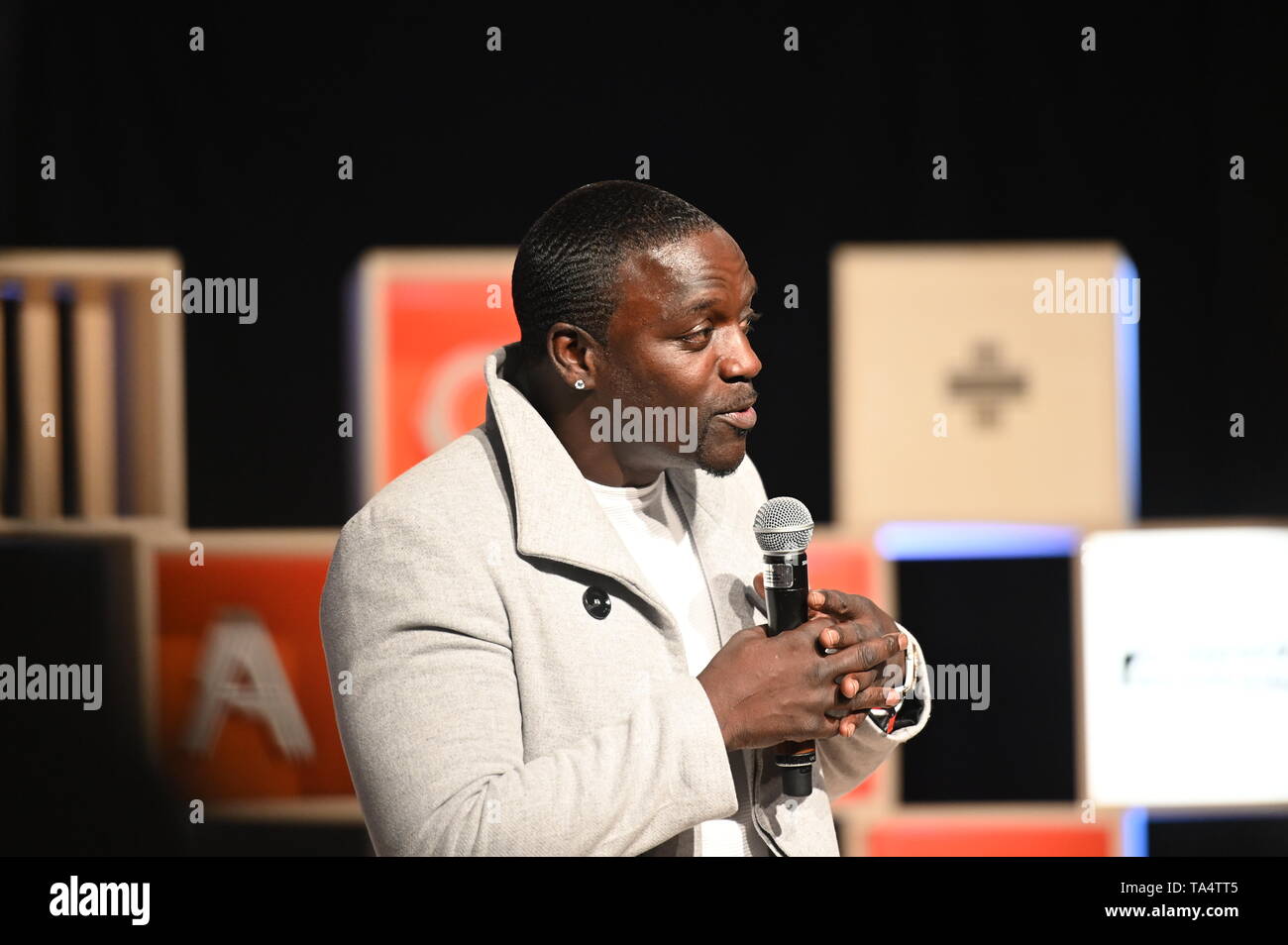 Toronto , Canada - 21 May 2019; Akon, Global artist & Akoin chairman ...
