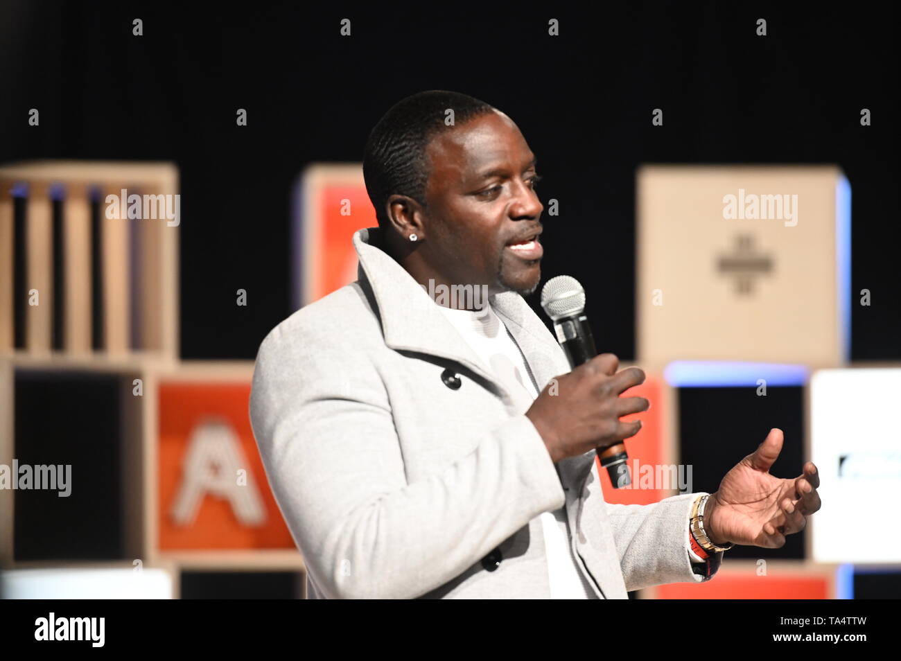 Toronto , Canada - 21 May 2019; Akon, Global artist & Akoin chairman ...