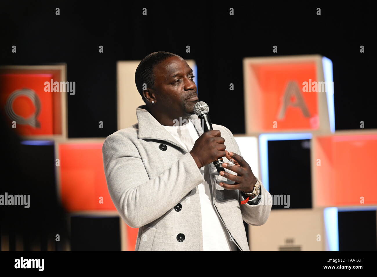Toronto , Canada - 21 May 2019; Akon, Global artist & Akoin chairman ...