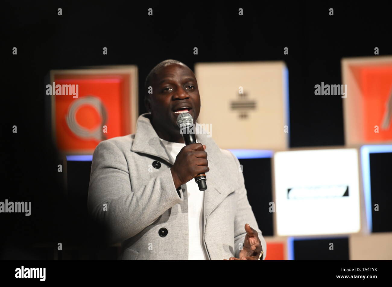 Toronto , Canada - 21 May 2019; Akon, Global artist & Akoin chairman ...