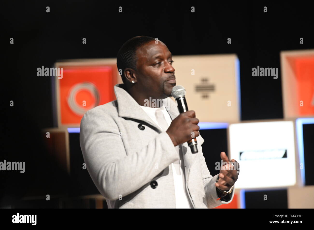 Toronto , Canada - 21 May 2019; Akon, Global artist & Akoin chairman ...