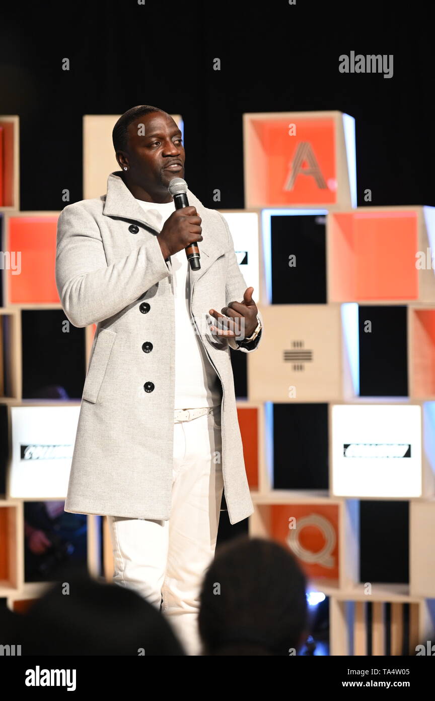 Toronto , Canada - 21 May 2019; Akon, Global artist & Akoin chairman ...