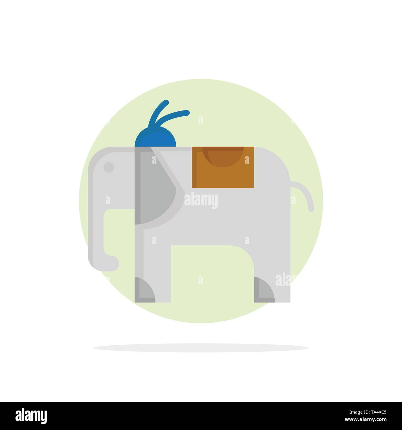 Elephant circle Stock Vector Images - Alamy