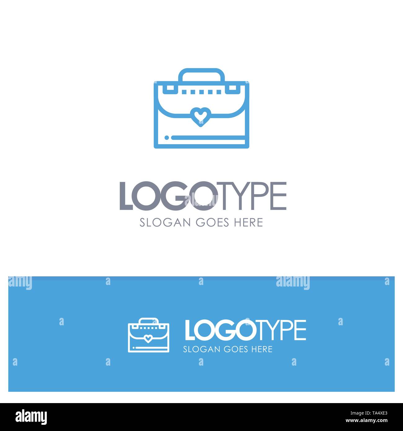 Briefcase logo Stock Vector Images - Alamy