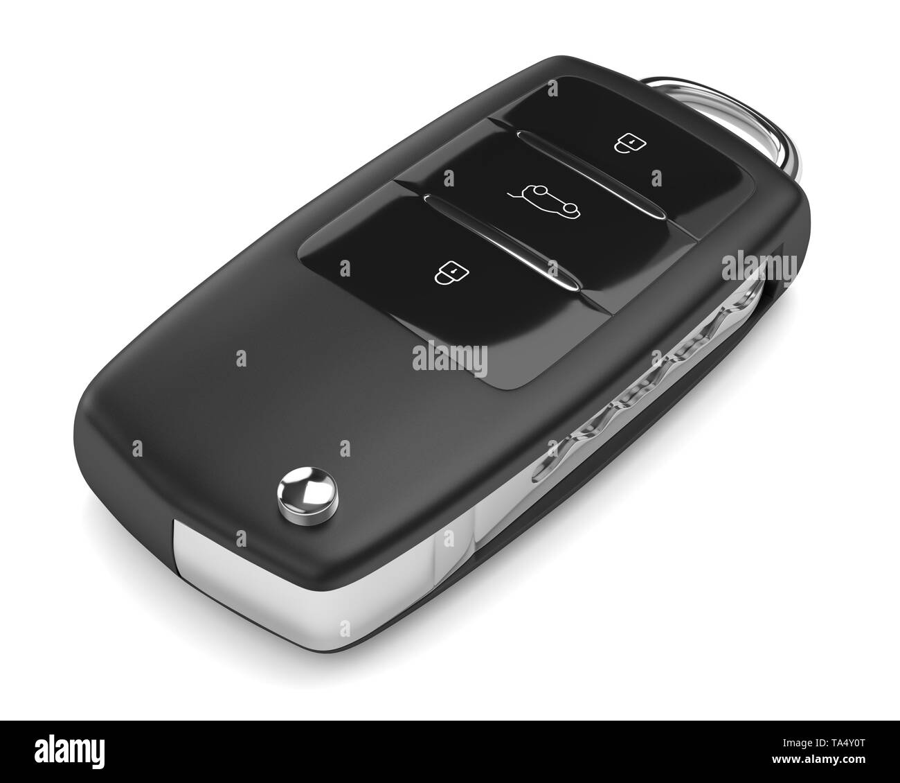 3d render of car key isolated over white background Stock Photo - Alamy