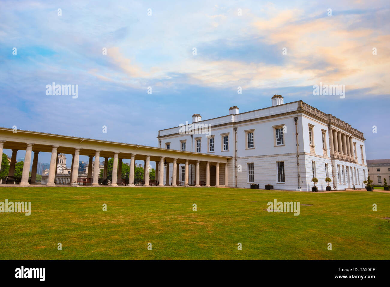 London, UK - May 21 2018: The Queen's House built between 1616 and 1635 ...