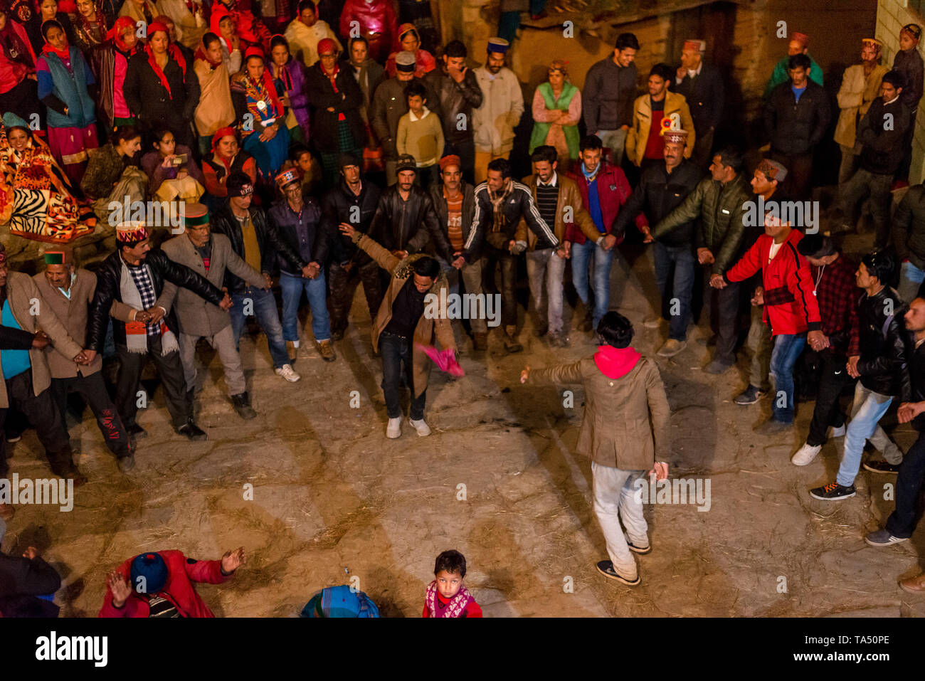 Kullu, Himachal Pradesh, India - December 07, 2018 : Local Dance nati ...