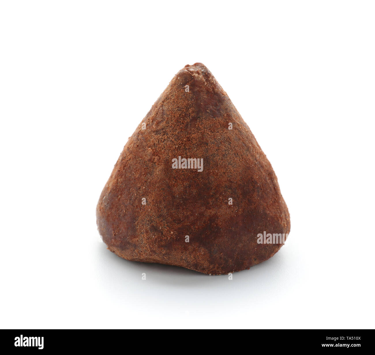 Tasty sweet truffle on white background Stock Photo - Alamy