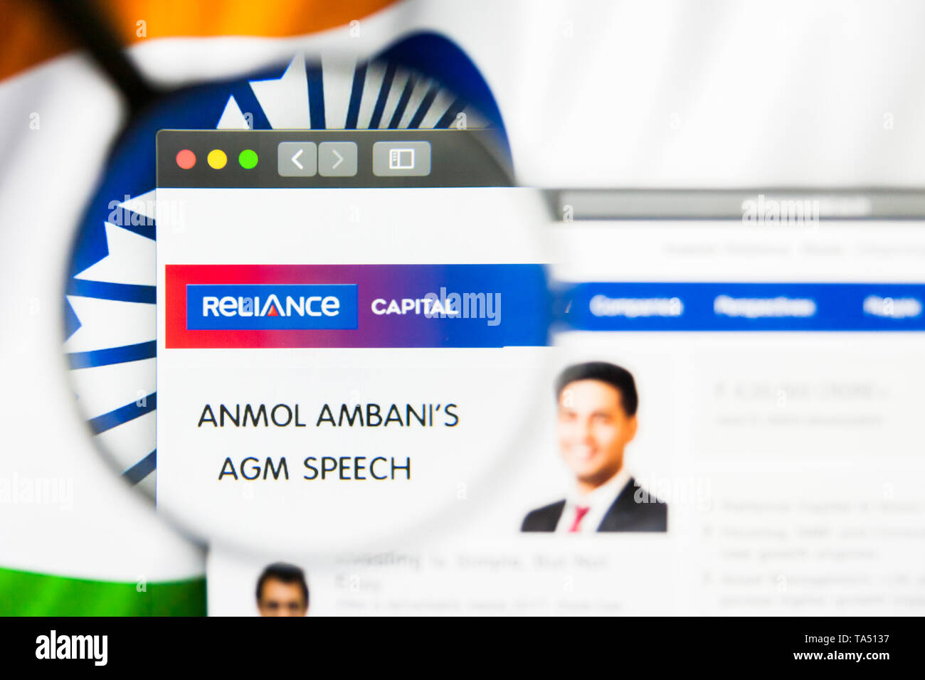 Reliance capital logo hi-res stock photography and images - Alamy