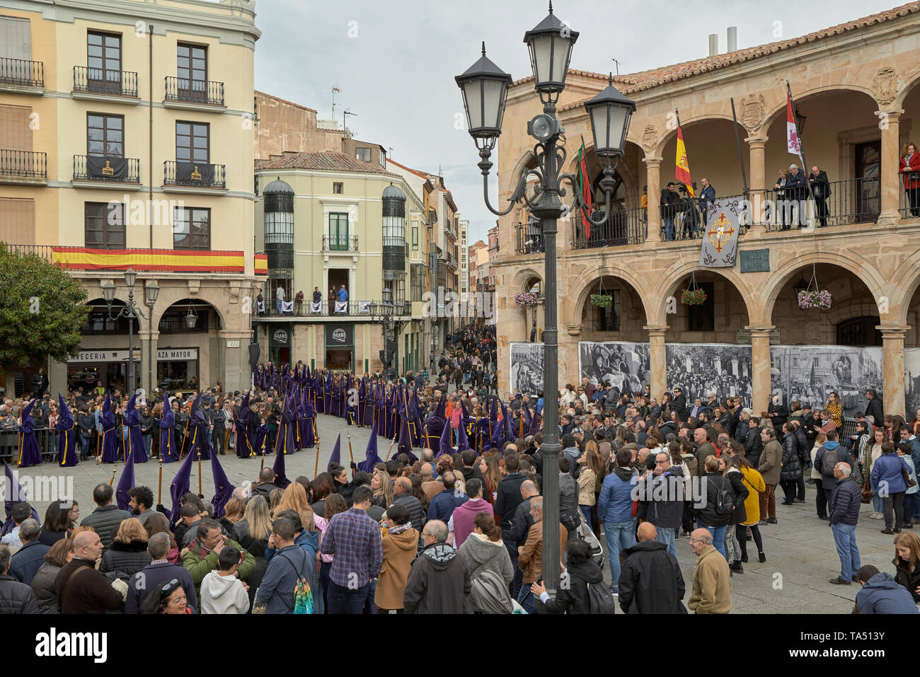 Holy Thursday procession of the Confraternity of the Holy Cross in ...