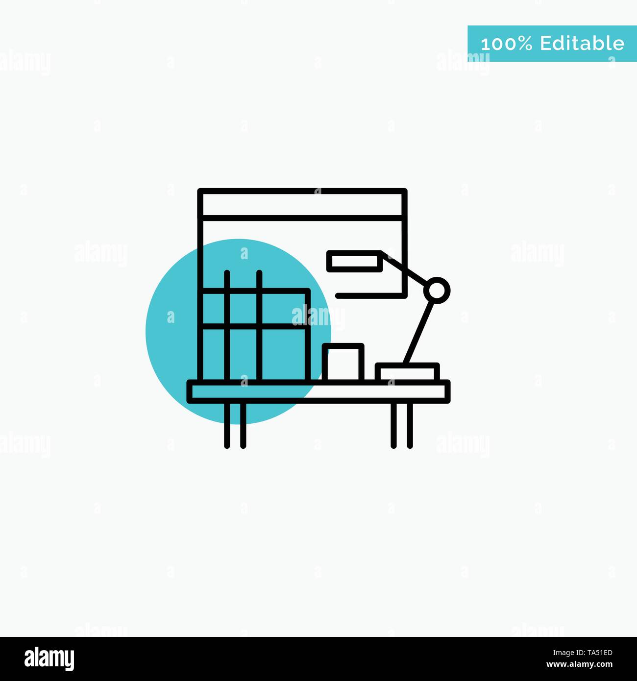 Turquoise table top Stock Vector Images - Alamy