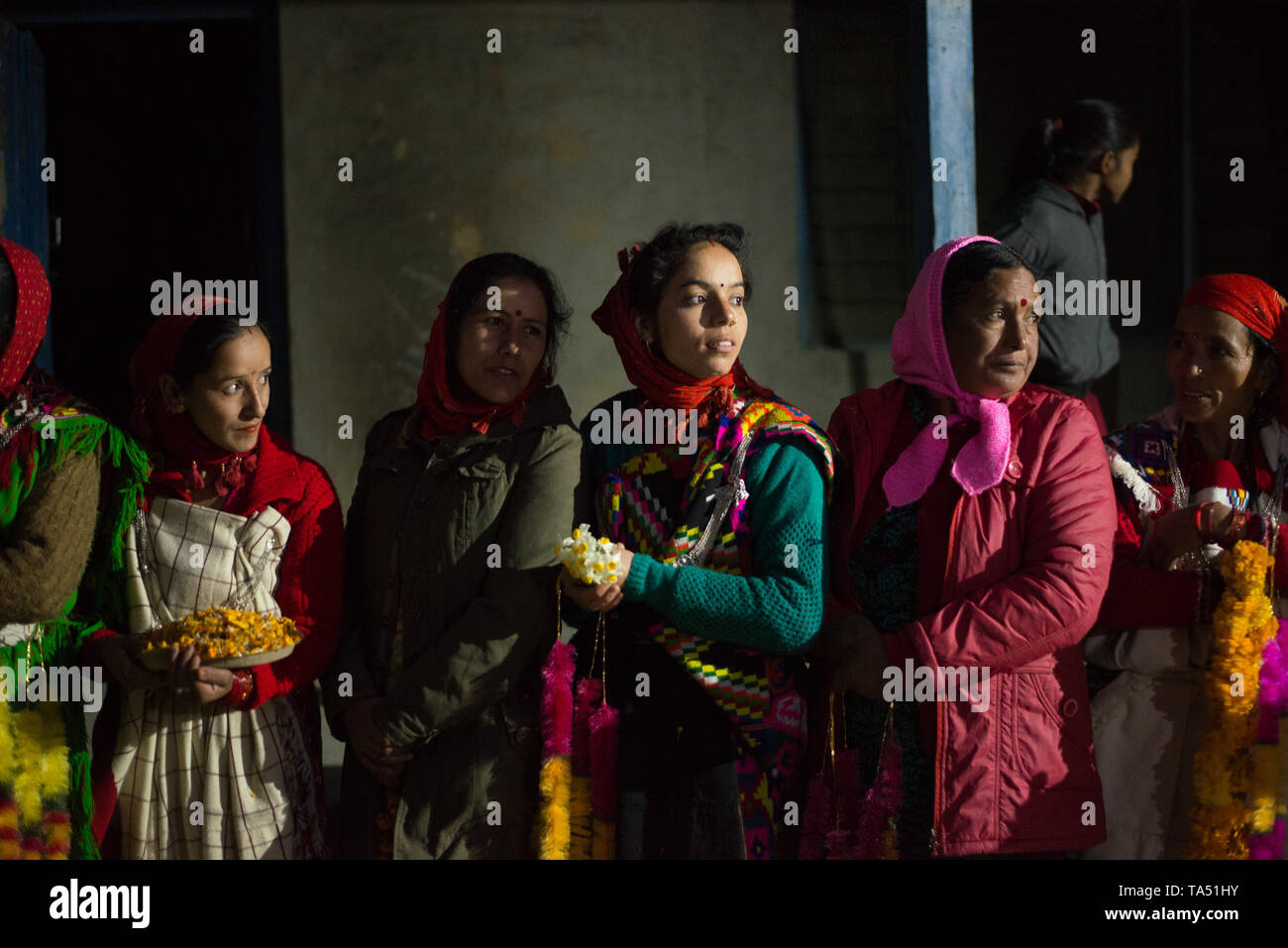 Kullu, Himachal Pradesh, India - December 21, 2018 : Himachali women in ...