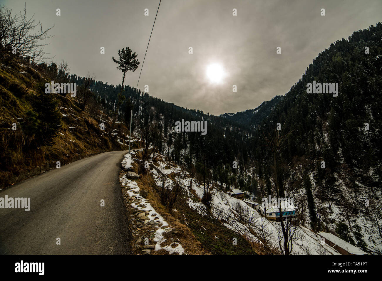 Photo of snow landscape winter in himalayas Stock Photo - Alamy