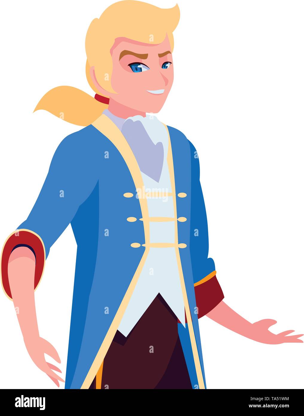 prince charming of tales character vector illustration design Stock ...