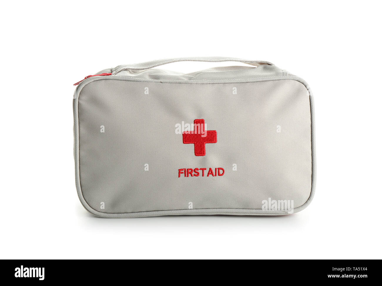 First aid kit on white background Stock Photo - Alamy