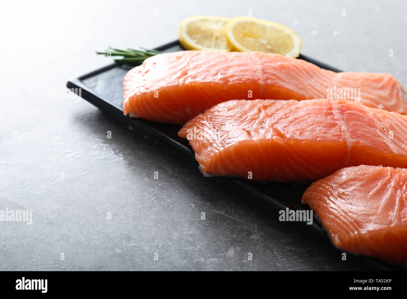 How to cut salmon fillet hi-res stock photography and images - Alamy