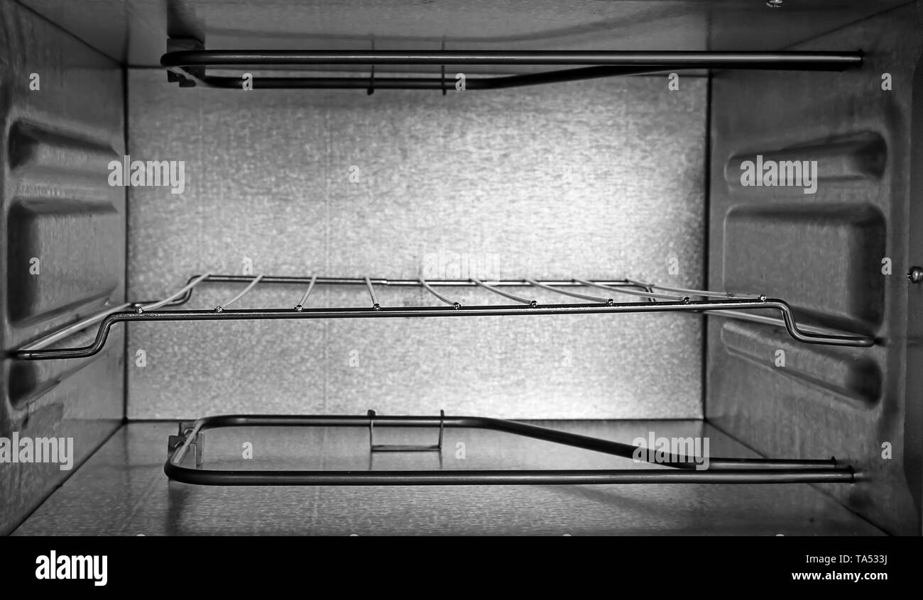 Kitchen view inside Black and White Stock Photos & Images - Alamy