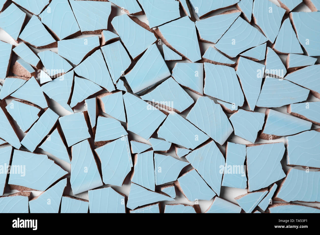 Pieces of broken tiles Stock Photo - Alamy
