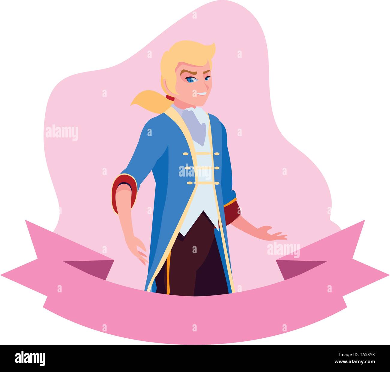prince charming of tales character vector illustration design Stock ...