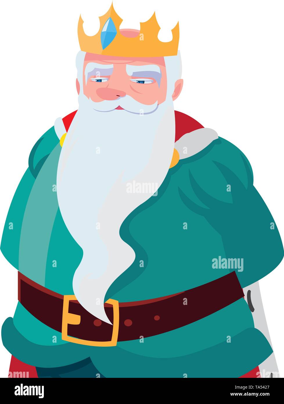 king royal avatar character vector illustration design Stock Vector ...